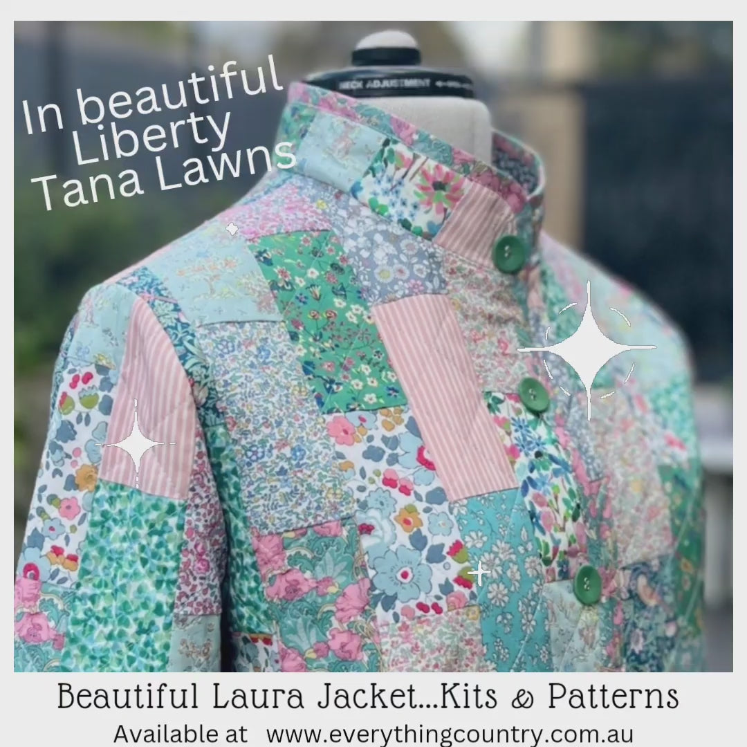 Laura Patchwork Jacket Pattern by Melly and Me-available in many sizes ...