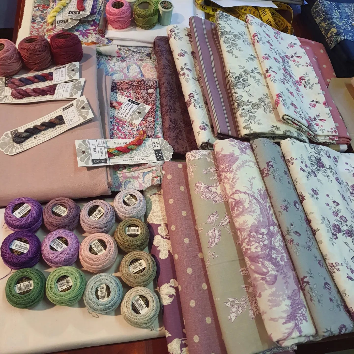 Fine French Fabrics - 10 Fat Quarters Purples – Everything Country ...